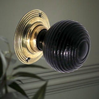 Solid Ebonised Beehive Mk1 Door Knob